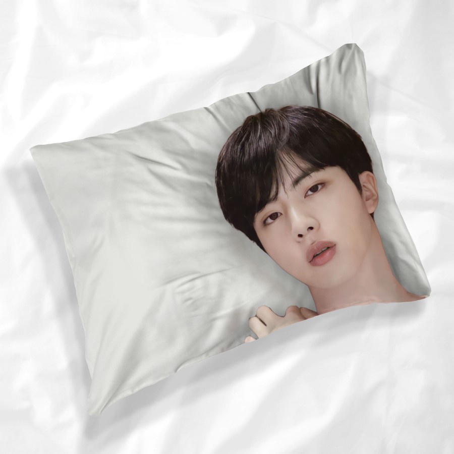Jual Sarung Bantal Tidur Halu Jin Kim Seok Jin Seokjin keren fans KPOP ...