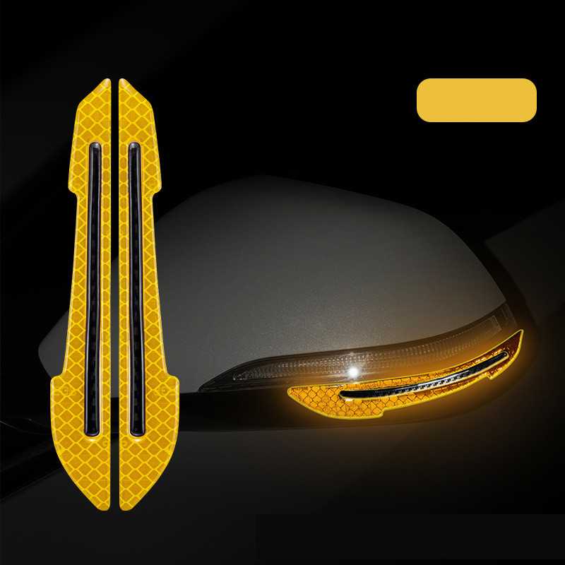 Jual REFLECTIVE STICKER MOBIL SAFETY WARNING SIGN DECAL 2 PCS REFLEKTOR ...
