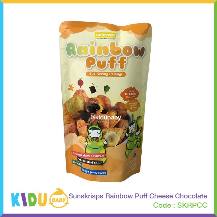 Jual Sunkrisps Rainbow Puff Kue Sus Kering Pelangi Snack Makanan Ringan ...