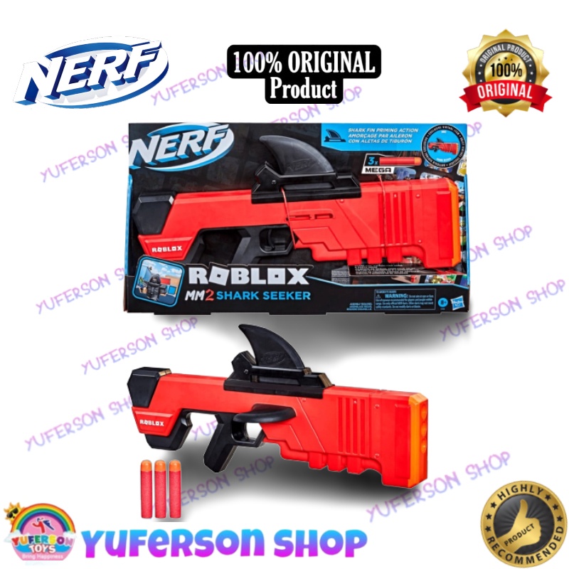 Jual NERF Roblox MM2 Shark Seeker Blaster Original | Shopee Indonesia