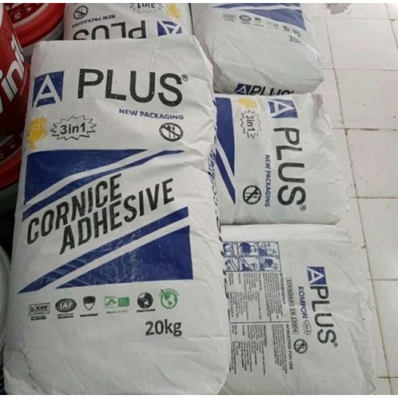 Jual Tepung Gypsum A Plus/Gypsum Cornice Compound Adhesive A Plus jual ...