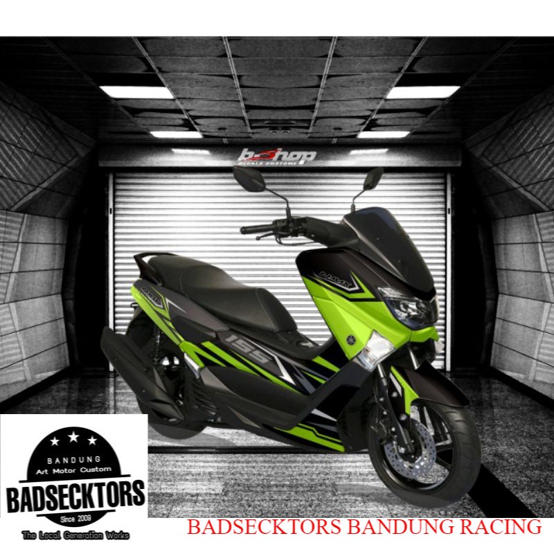 Jual sticker decal full body Yamaha nmax motip grafis hijau variasi ...