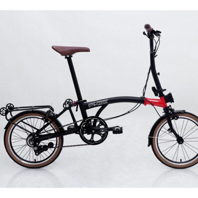 Jual Sepeda Lipat Folding Bike Element Pikes 8 Speed Dark Blood LIMITED ...