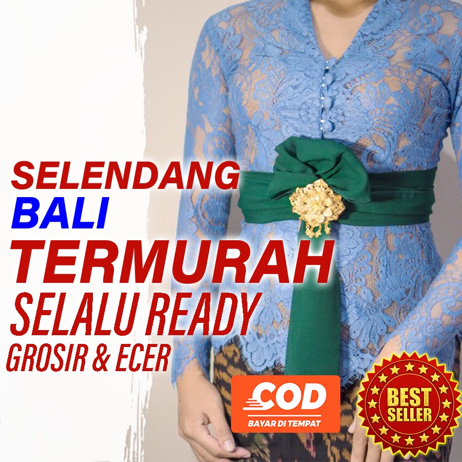 Jual Selendang Bali Sampur Kain Tari Senteng Warna Warni panjang sifon ...