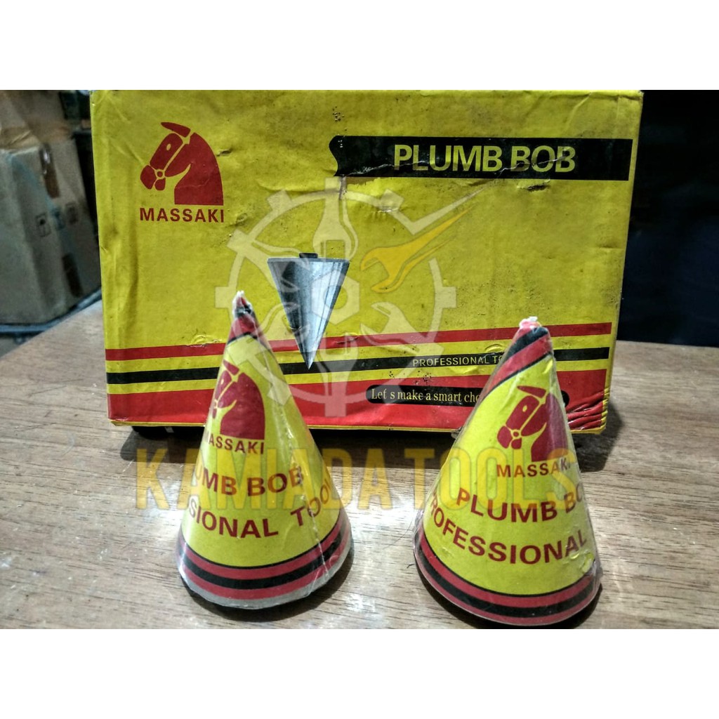 Jual Batu Lot Tukang/ Plum Bob/ Bandul Lot Besi 400 grm | Shopee Indonesia