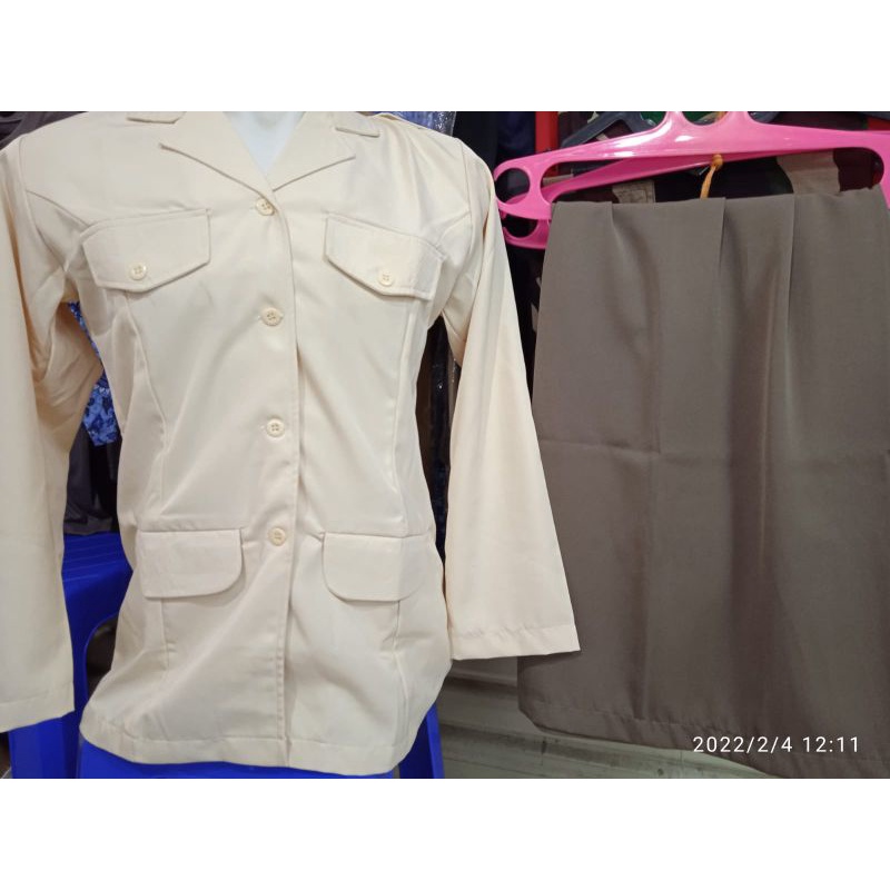 Jual Setelan Baju Seragam PDH PNS KEMHAN Wanita | Shopee Indonesia