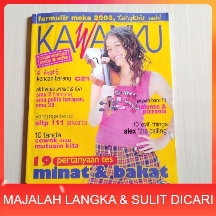 Jual Majalah KAWANKU No.41 Apr 2003 Cover AGNES MONICA Langka | Shopee ...