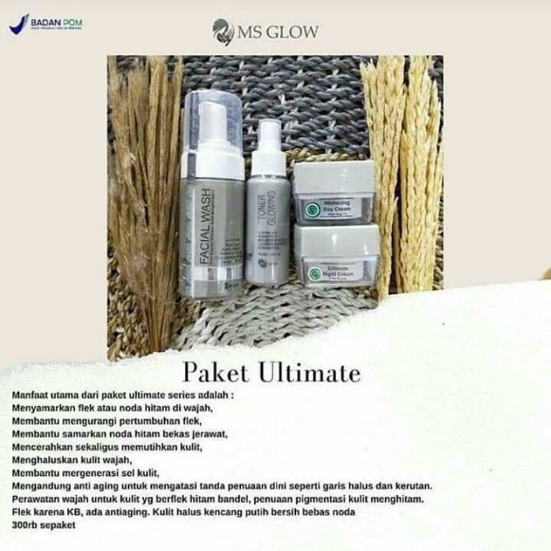 Jual PAKET MS GLOW ULTIMATE SERIES | MS GLOW ULTIMATE | Shopee Indonesia