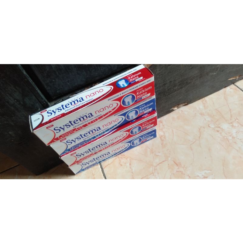 Jual Pasta gigi Systema Nano 190gr Exp 26 April 2024 Biru, Merah ...