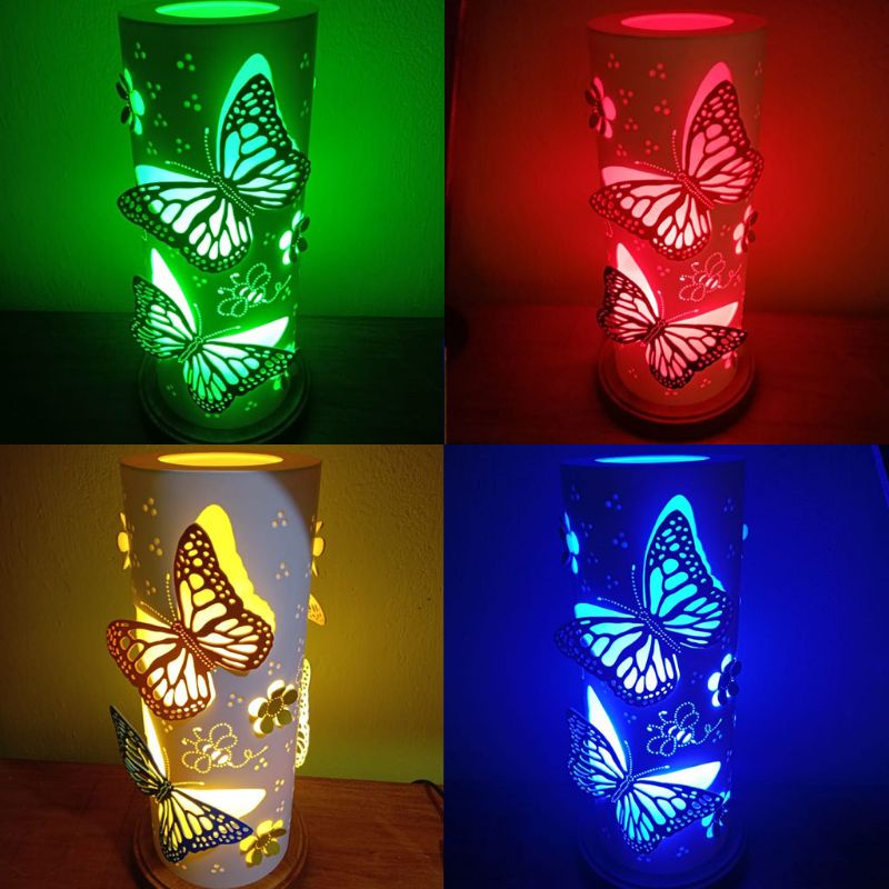 Jual Lampu Hias Ukir Paralon PVC Motif Kupu-kupu Cantik / Lampu Sudut ...
