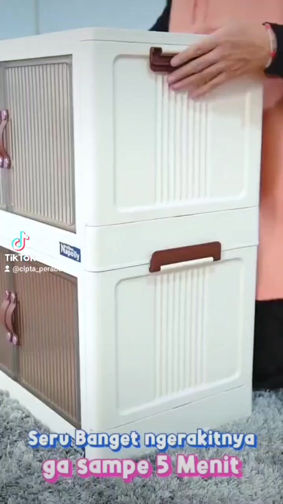 Jual Poly Box Rak Susun Napolly Rak Plastik Susun Magnet Transparant ...