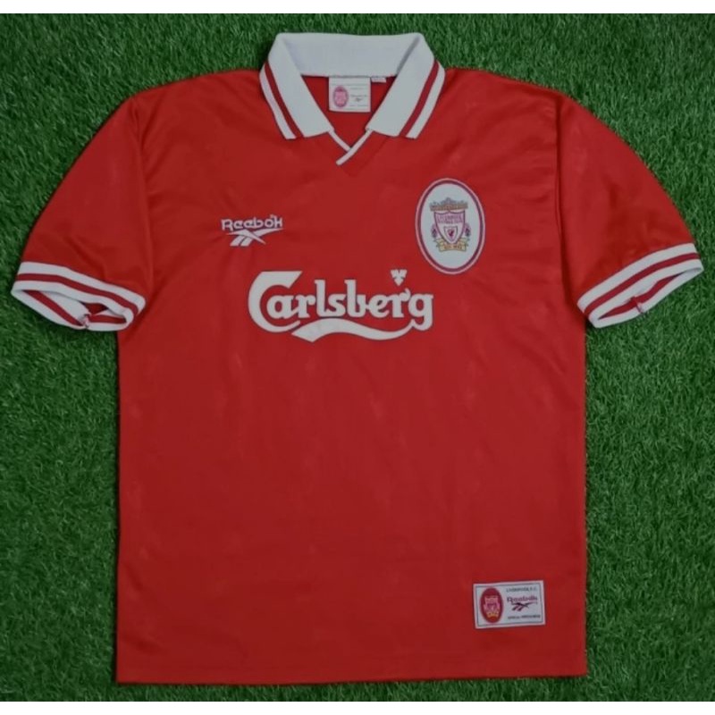 Jual Jersey Liverpool Original 1996 1997 Home L | Shopee Indonesia
