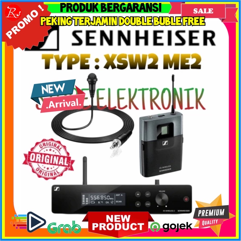 Jual Mic Clip On Sennheiser XSW2 - ME2 Microphone System Clip On ...