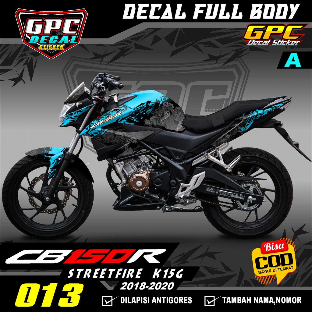 Jual Decal Sticker Honda CB 150R Streetfire Fullbody 013-Variasi List ...