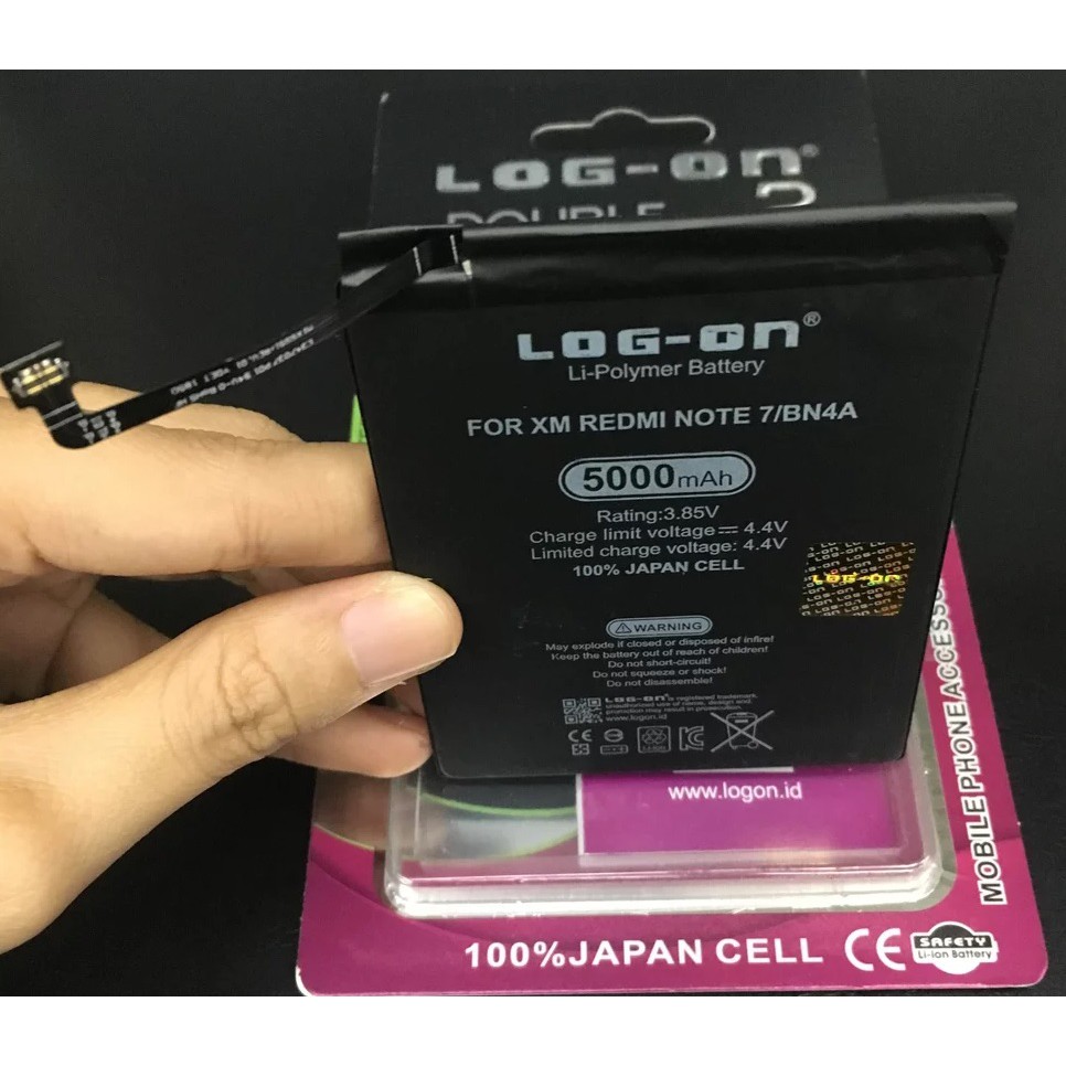 Jual Baterai Xiaomi Redmi Note 7 BN-4A BN4A 5000Mah Double Power Log On ...