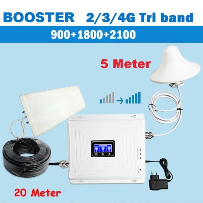 Jual Repeater Penguat Signal Triband 2G 3G 4G Gsm Wcdma Lte Set 25M | Shopee Indonesia