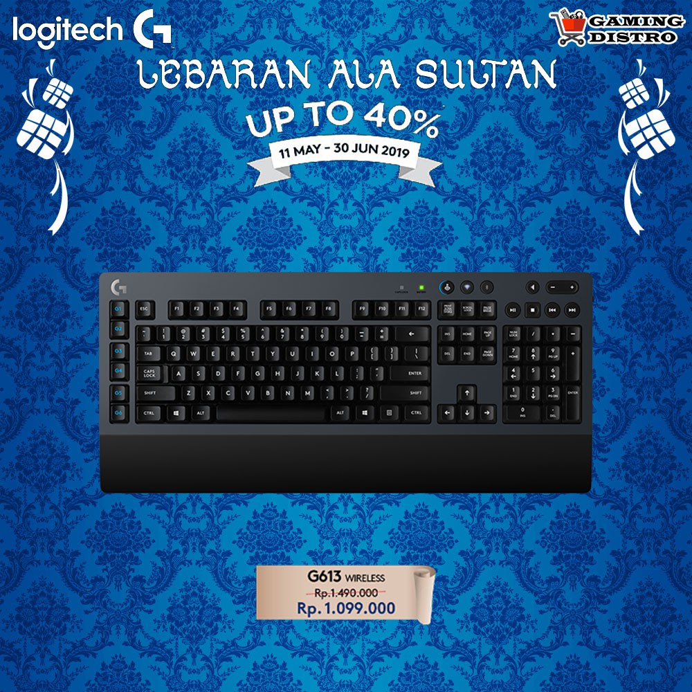 Jual Logitech G613 Romer-G Switch Wireless Mechanical Keyboard | Shopee ...