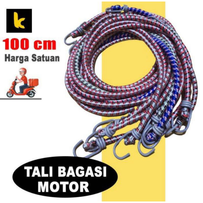 Jual Tali Bagasi 100cm Karet Pengikat Barang Motor / Tali Barang Motor ...