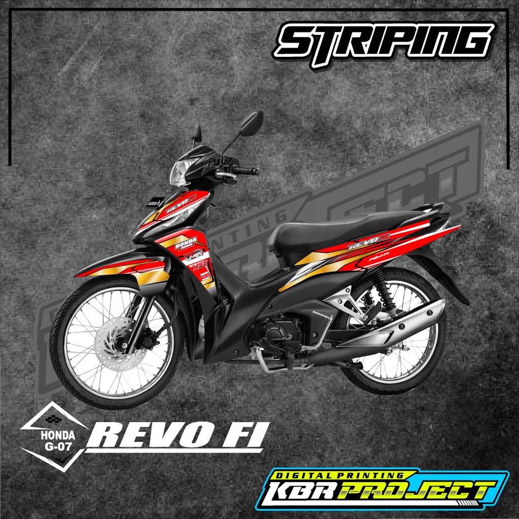 Jual Sticker Striping Revo Fi New - Stiker Lis Variasi Revo injeksi ...