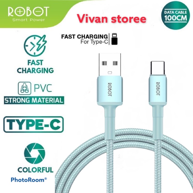Jual ROBOT Kabel Data RSC Data Cable 3A Android TYPE-C USB 100CM /200CM ...