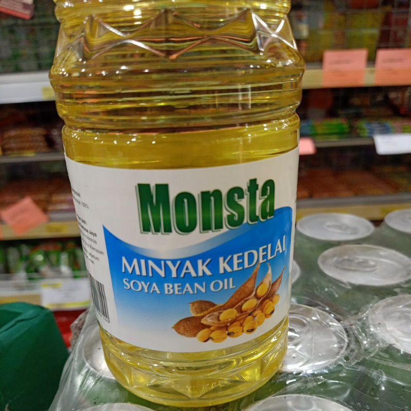 Jual 1 Liter Monsta Minyak Goreng Kedelai (soya bean) / Jagung (Corn ...