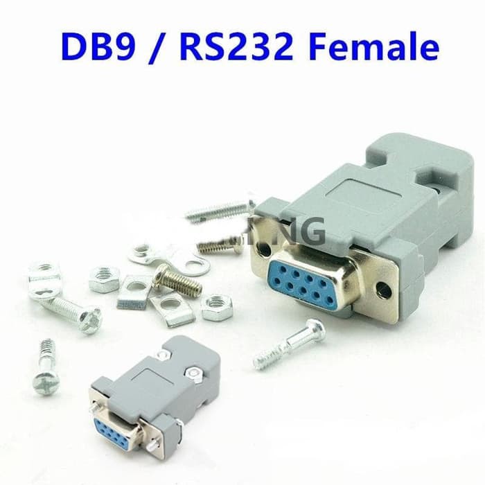 Jual DB9 Female + Cover Connector RS232 DB 9 pin | Shopee Indonesia
