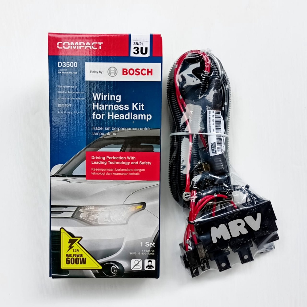 Jual KABEL SET LAMPU DEPAN HEADLAMP H4 MOBIL 3 RELAY ORIGINAL BOSCH | Shopee Indonesia