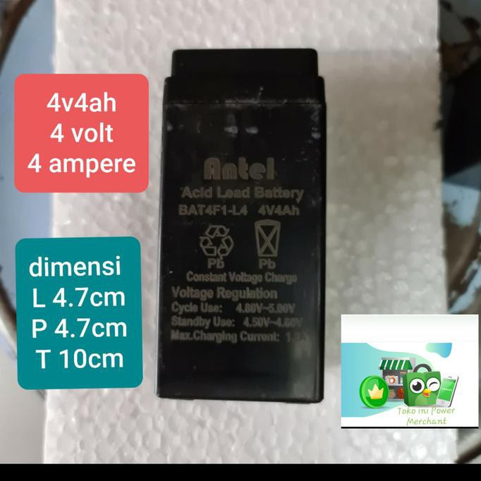 Jual aki accu 4v 4ah 4 volt v 4a 4000mah 4 4000 mah Tojila39 Murah | Shopee Indonesia