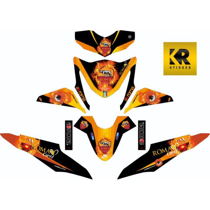 Jual Stiker Decal Beat Fi Fullbody, Custom desain, request warna, nama ...