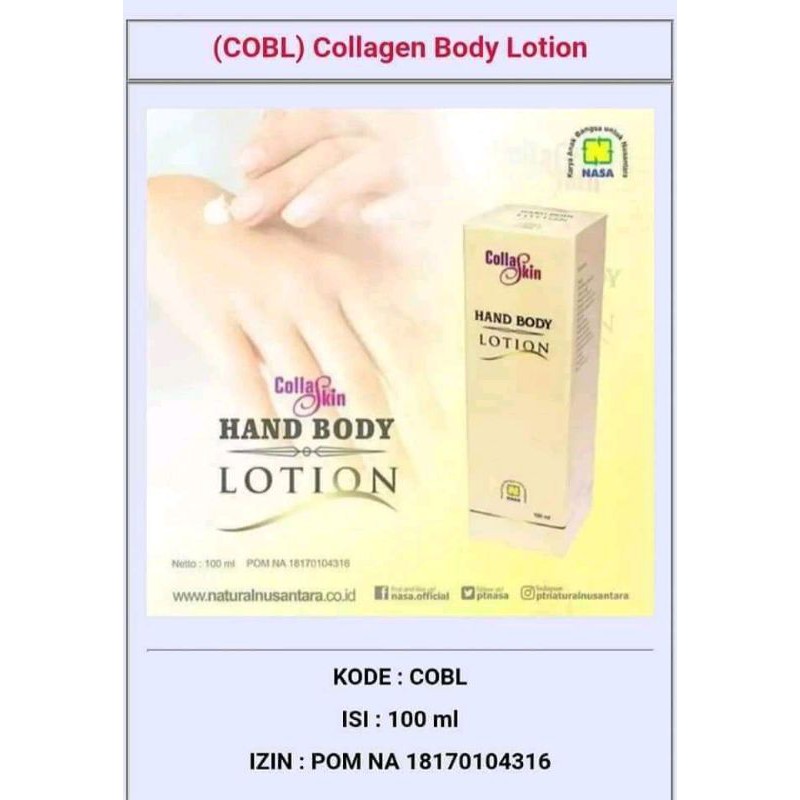 Jual COBL ( Collaskin Body Lation Original NASA ) | Shopee Indonesia