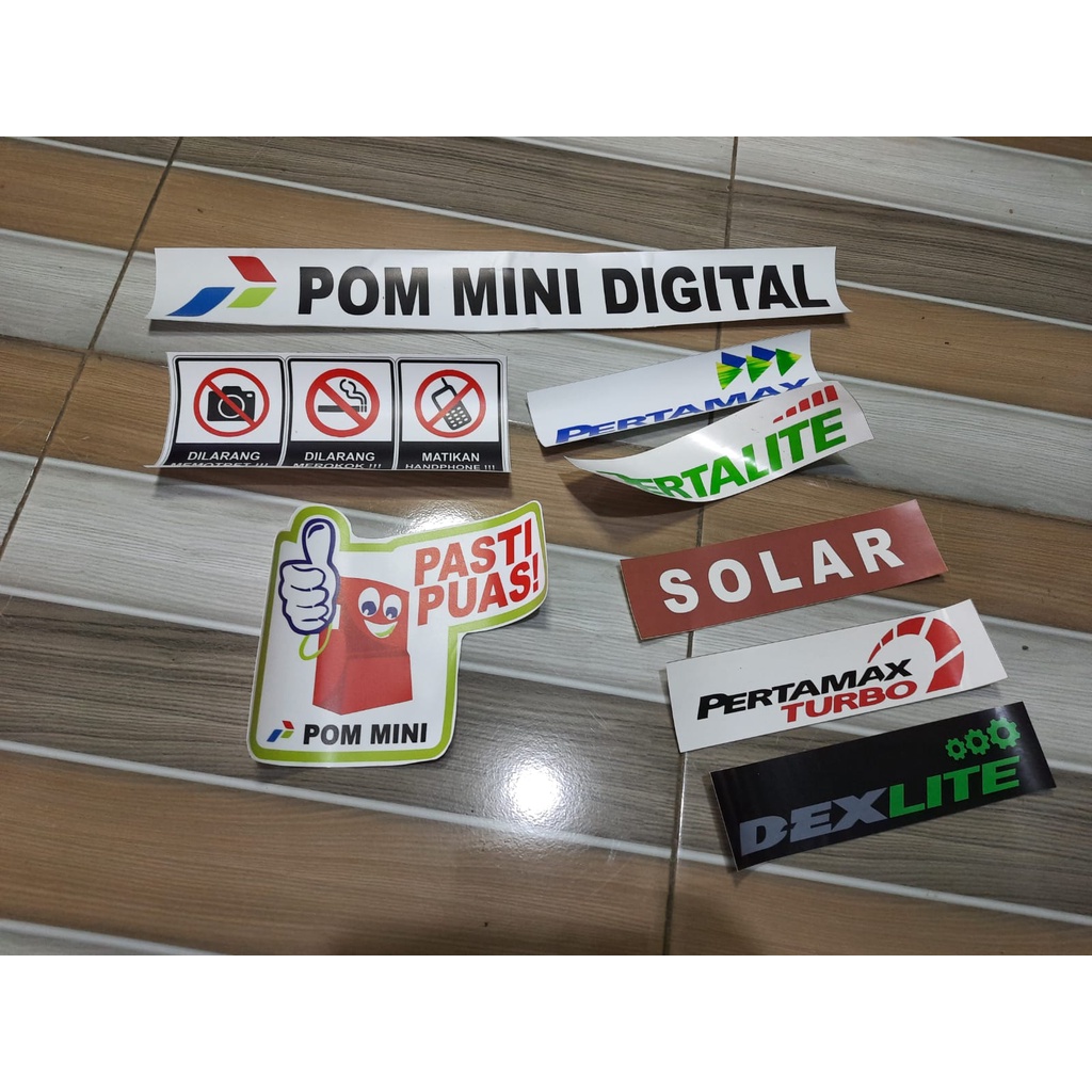 Jual Stiker Pom Mini Pertamini Lengkap Siap Pasang Untuk 1, 2 dan 3 ...