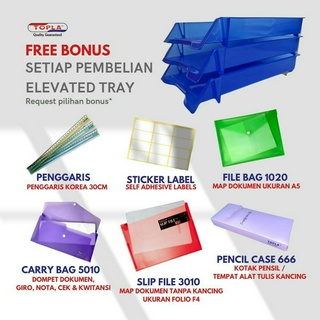 Jual Rak Kertas Dokumen Meja Elevated Tray Paper Tray F4 Warna Rak ...