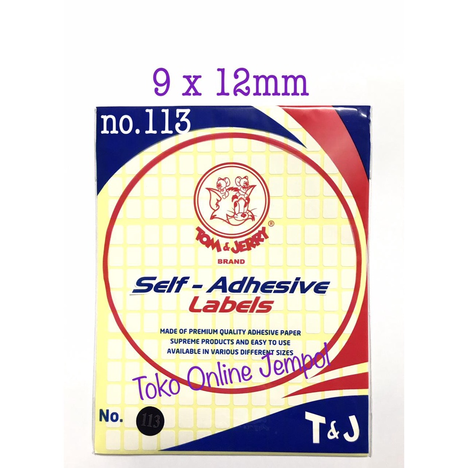 Jual Stiker Tom jeryy 9x12mm no.113 Label Tom and Jerry Jerry sticker labels jeri stickers ...