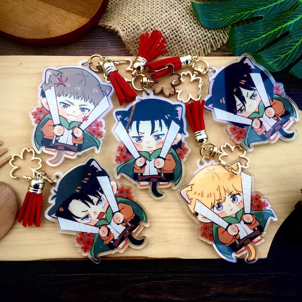 Jual Attack On Titan Acrylic Keychain/Ganci akrilik AOT (BIGMADAMERCH ...
