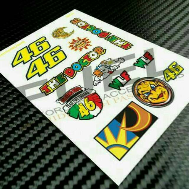 Jual Stiker/Sticker Pembalap Motogp Decal Set (Rossi,Marquez,Lorenzo ...