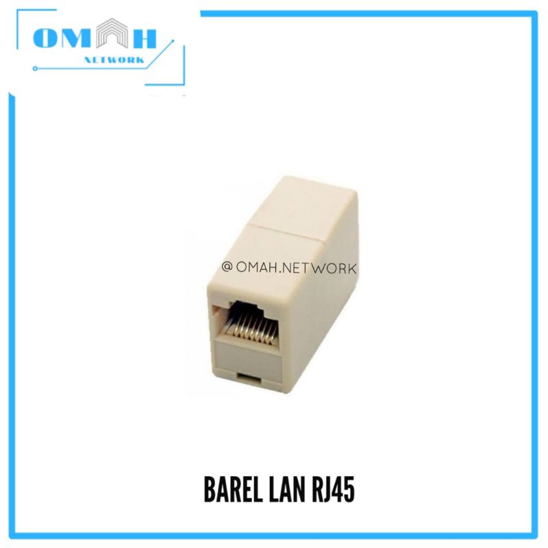 Jual BARREL / BAREL / SAMBUNGAN KABEL LAN RJ45 / RJ 45 FEMALE TO FEMALE ...
