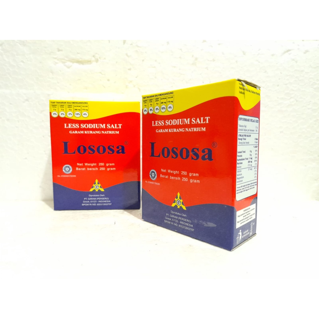 Jual GARAM LOSOSA RENDAH NATRIUM ORIGINAL 250 GRAM | Shopee Indonesia