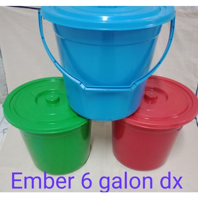 Jual Ember air ukuran 6 galon - Ember 25 liter ada tutup - Tong air ...