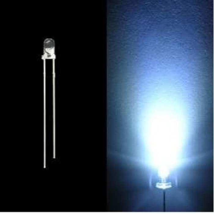 Jual Led Putih Nyala Putih 3mm Super Bright | Shopee Indonesia