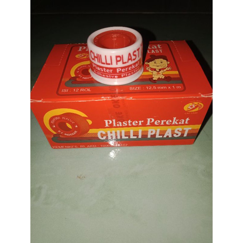Jual Plester Perekat CHILLI PLAST (rol kecil) 12,5 mm x 1 m | Shopee ...