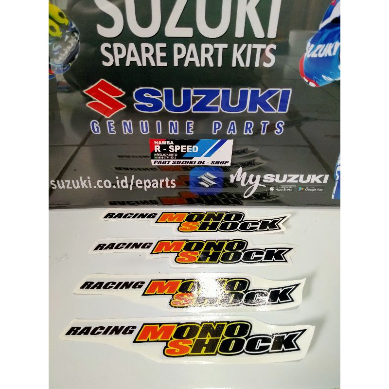 Jual stiker arm racing monoshock suzuki satria 2 tak lumba kotak petak ...