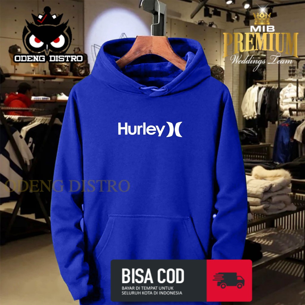 Jual TIME STORE Hurley White Jaket Sweater Basebal Varsity Distro Keren ...