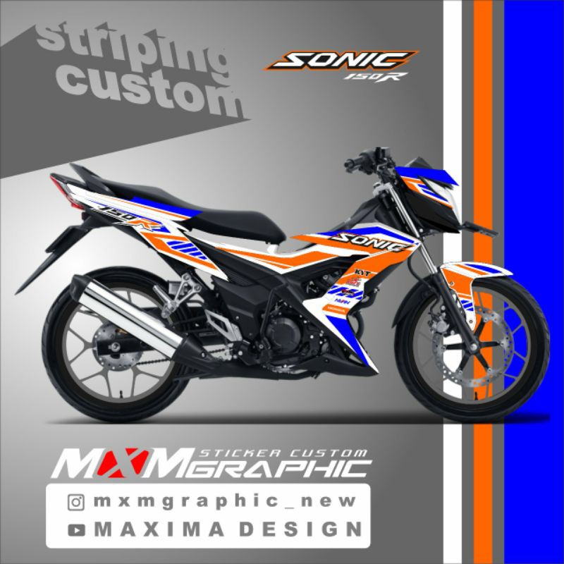 Jual striping motor Sonic 150r custom | Shopee Indonesia