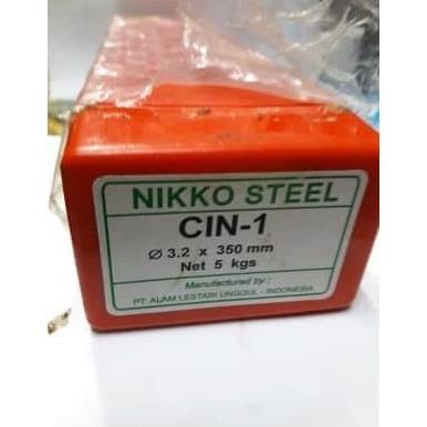 Jual KAWAT LAS CIN-1 3.2MM NIKKO STEEL JAKARTA 3.2MM X 350MM | Shopee Indonesia