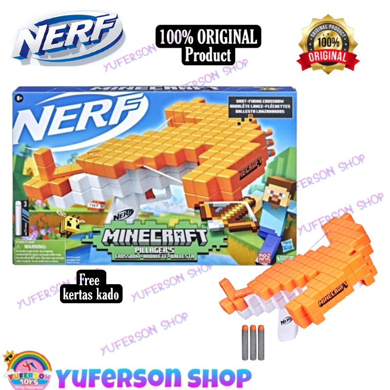 Jual Nerf Minecraft Pillager's Crossbow NRRF4418 ORIGINAL | Shopee ...