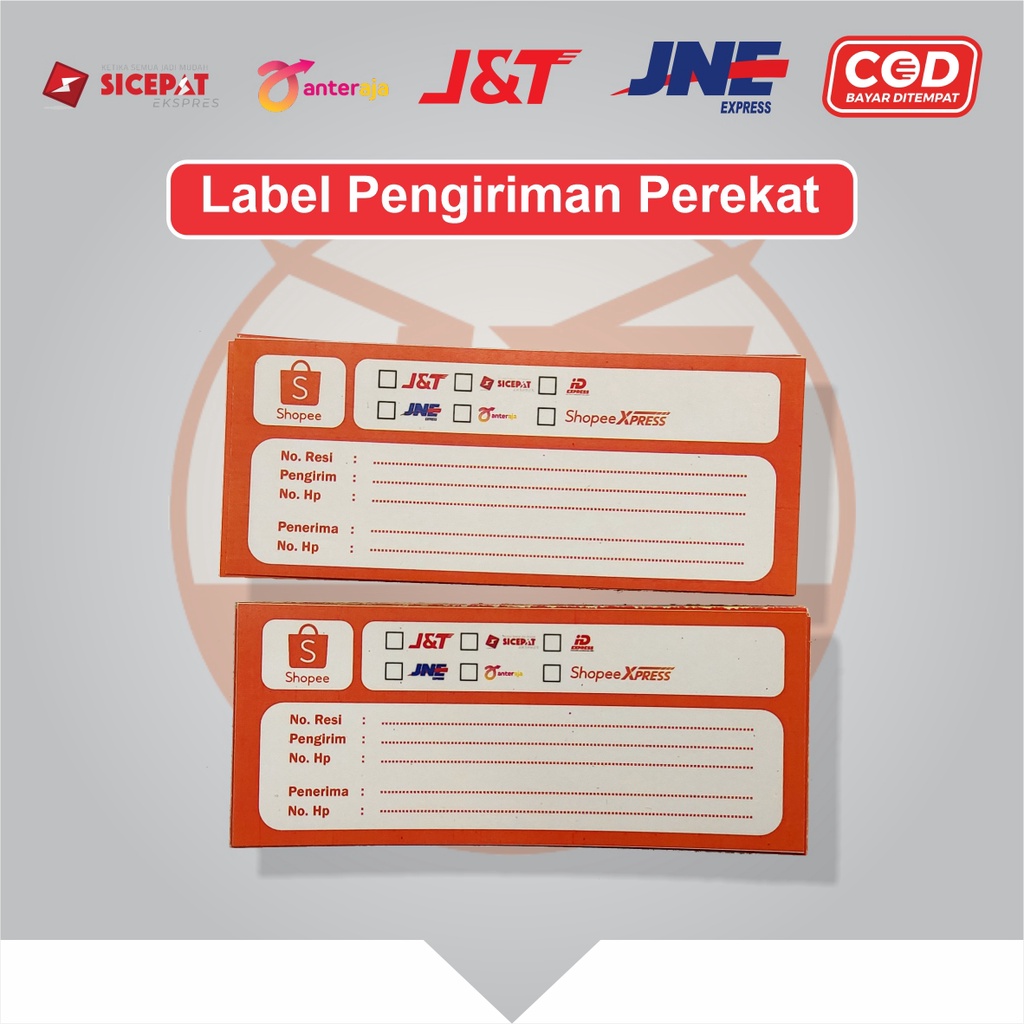 Jual stiker label pengiriman shopee olshop / label olshop | Shopee ...