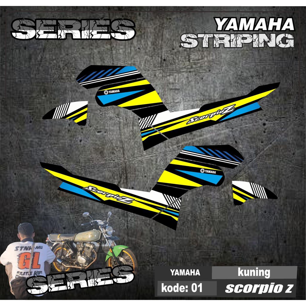 Jual (cod) Striping SCORPIO Z - STICKER SCORPIO Z kode 01 - desain ...