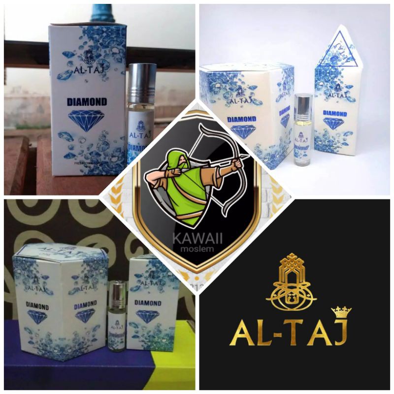Jual parfume al-taj diamond non alcohol original 6ml | Shopee Indonesia
