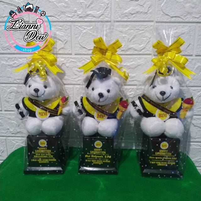 Jual Piala Boneka | Kado Wisuda/Ultah/Anniversary | Packaging Plastik ...