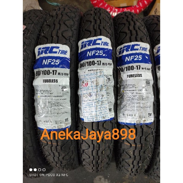 Jual Ban IRC 80/100-17 NF 25 , ban depan megapro monoshock, verza ...